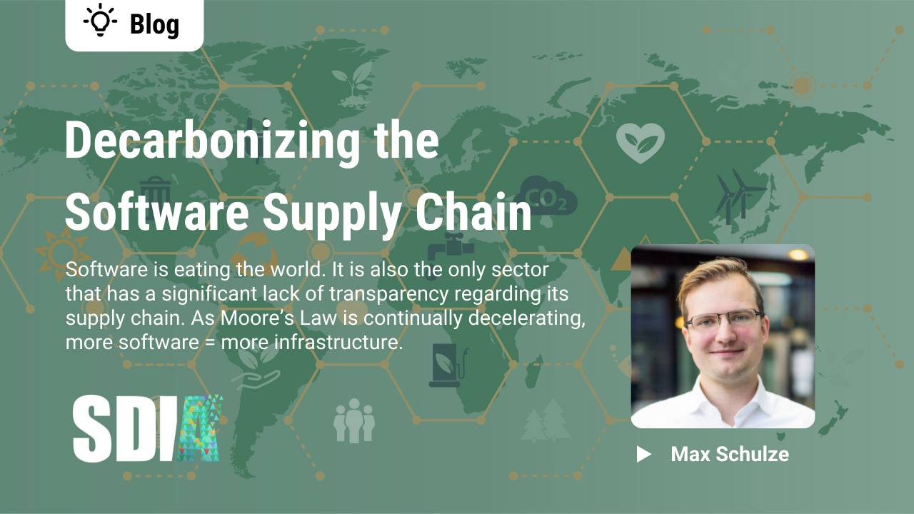Decarbonizing the Software Supply Chain · SDIA